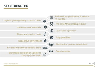 Rare earth company progress status | PDF