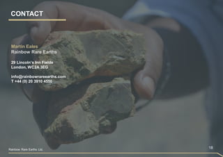 Rare earth company progress status | PDF