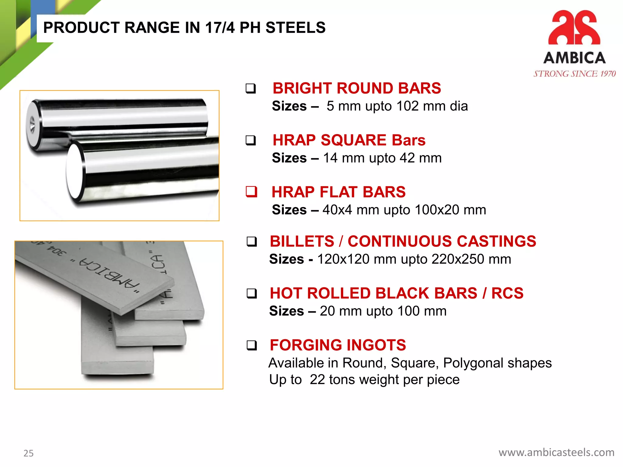 Ambica Steels Limited Corporate Presentation | PDF