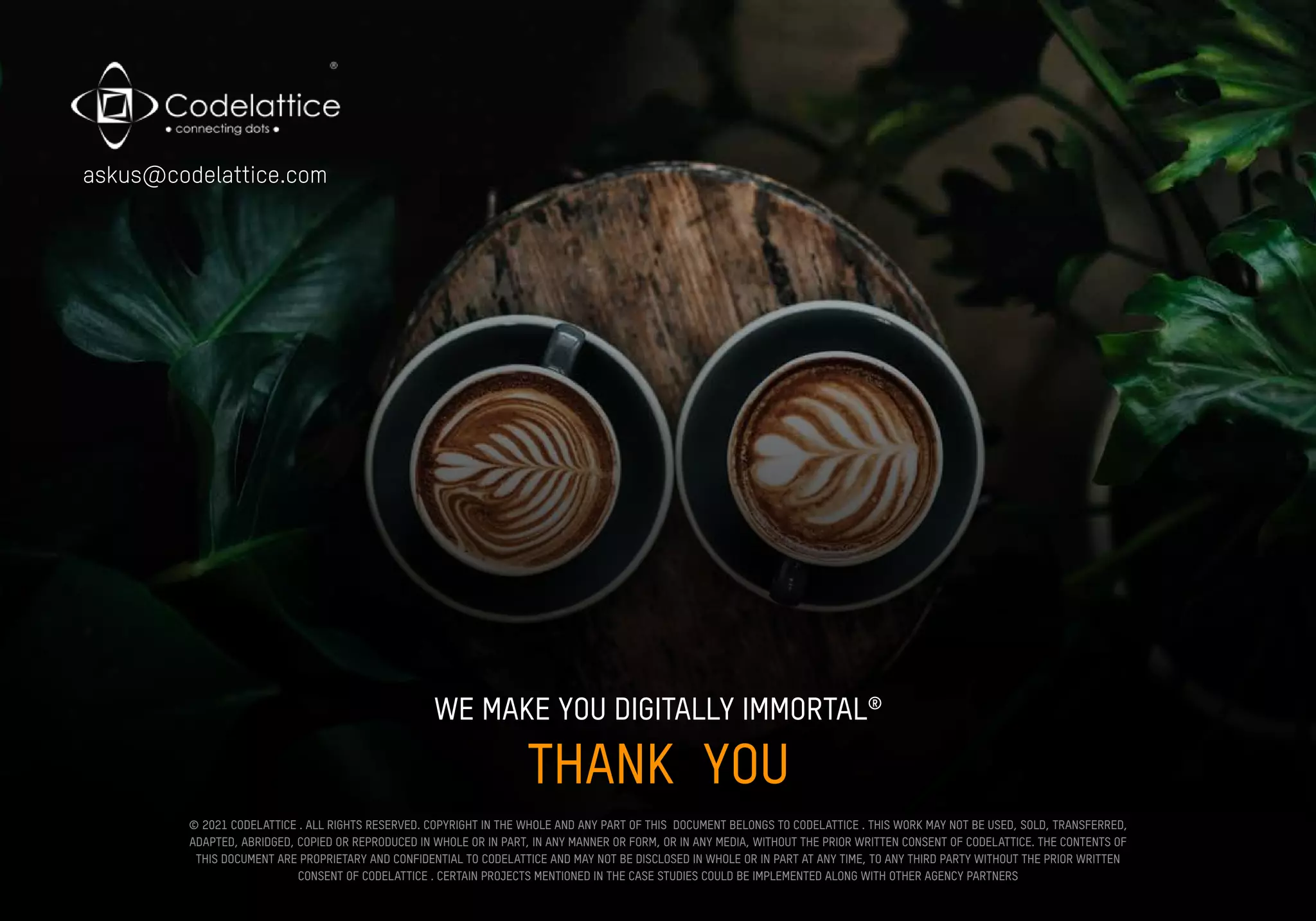 Corporate profile- Codelattice 2021 | PPT