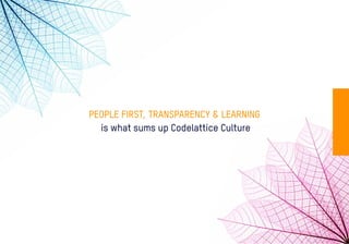 Corporate profile- Codelattice 2021 | PPT