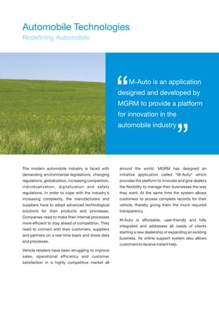 Corporate Profile - MGRM Net Limited | PDF