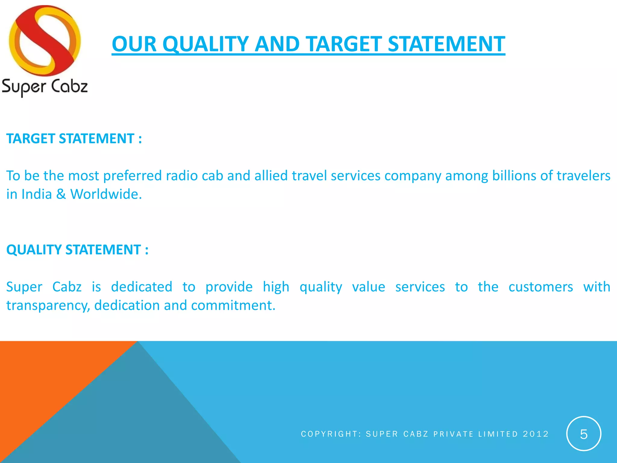 Corporate profile-super-cabz | PPT