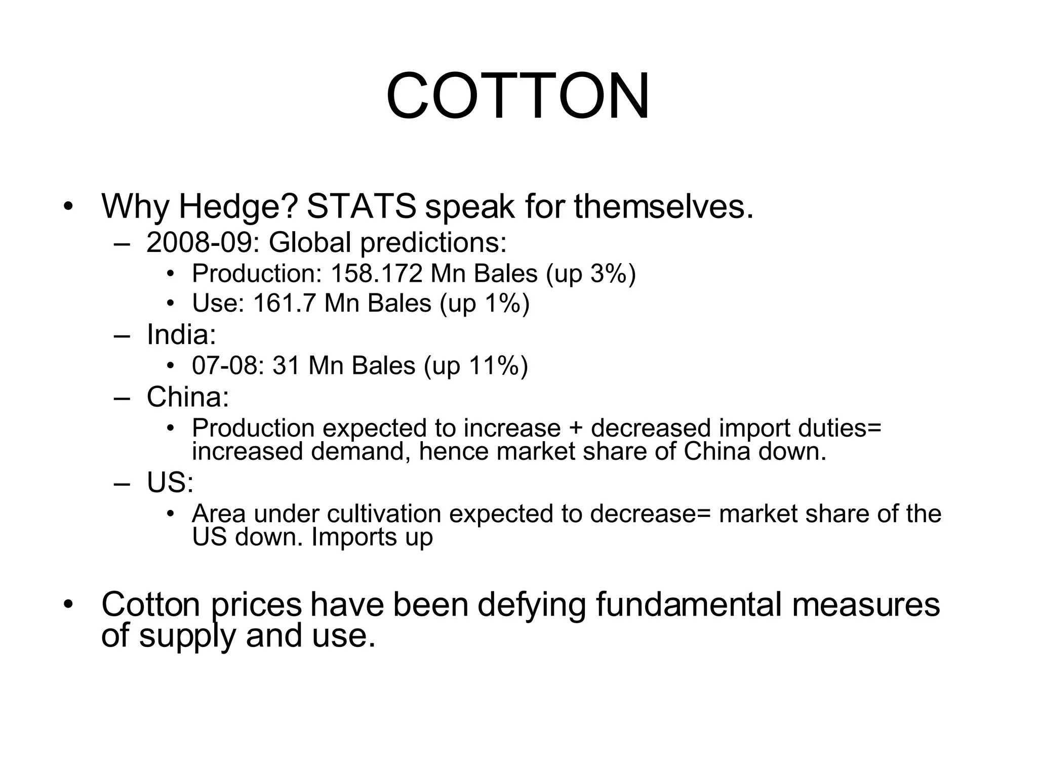 Corporate Risk Mngmnt-commodity Hedging | PPT