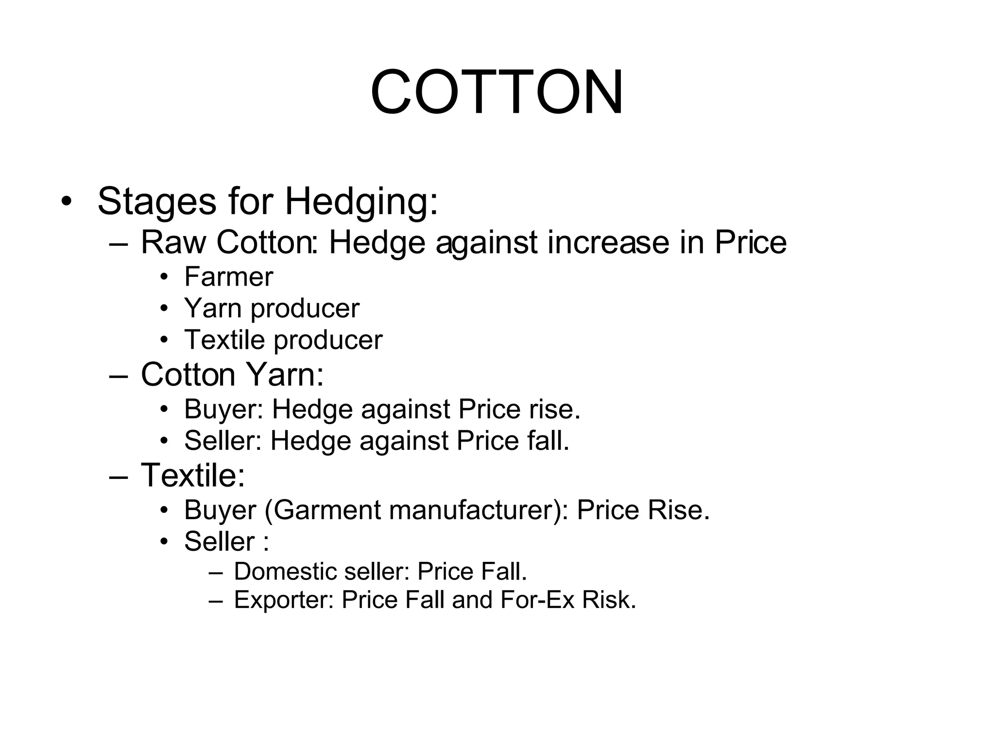 Corporate Risk Mngmnt-commodity Hedging | PPT