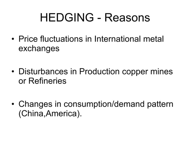 Corporate Risk Mngmnt-commodity Hedging | PPT