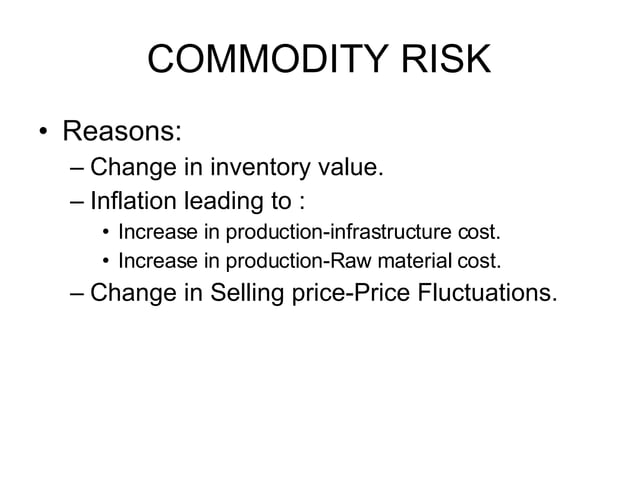 Corporate Risk Mngmnt-commodity Hedging | PPT