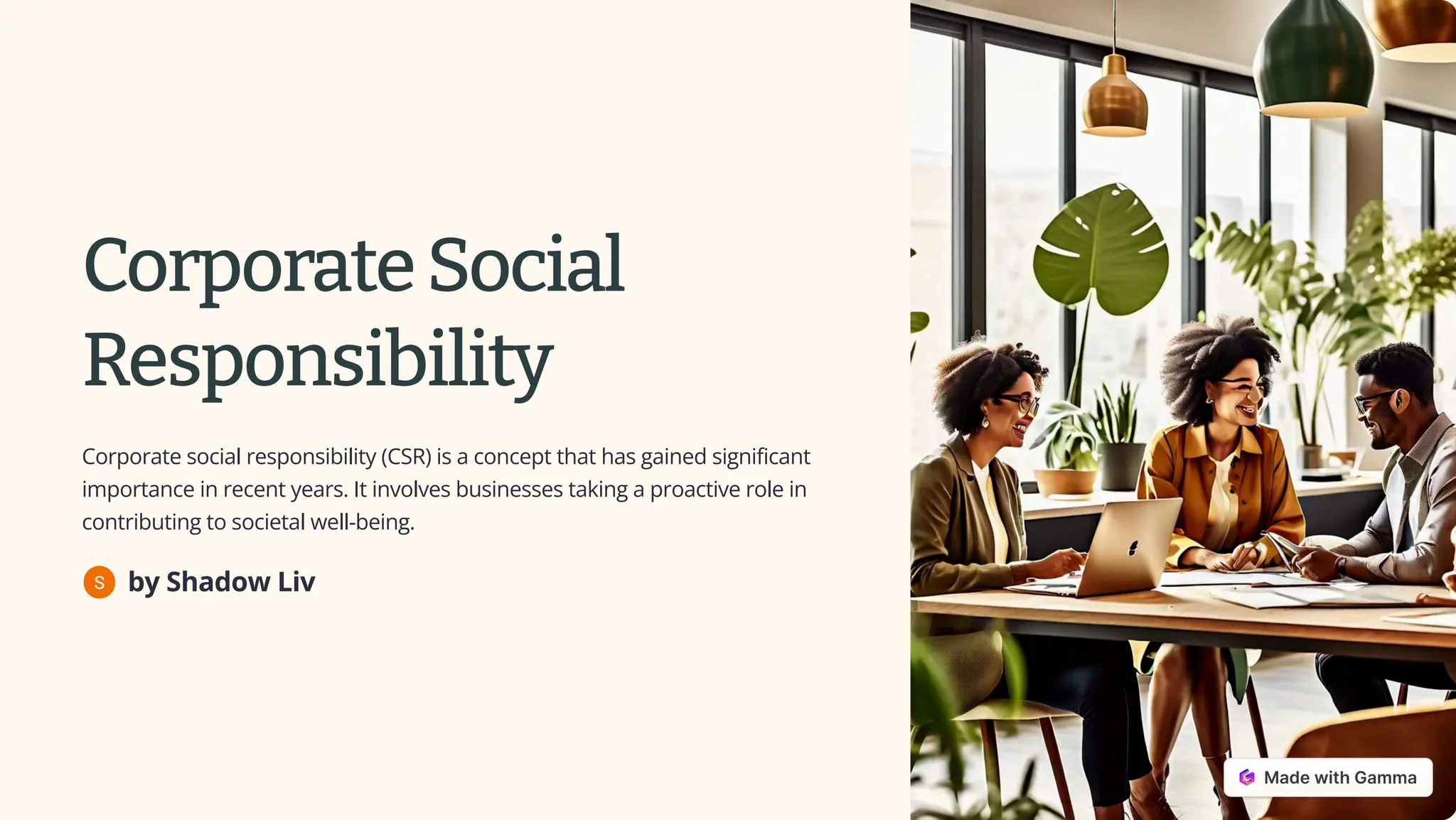 Corporate Social Responsibility ppt for MBA | PDF