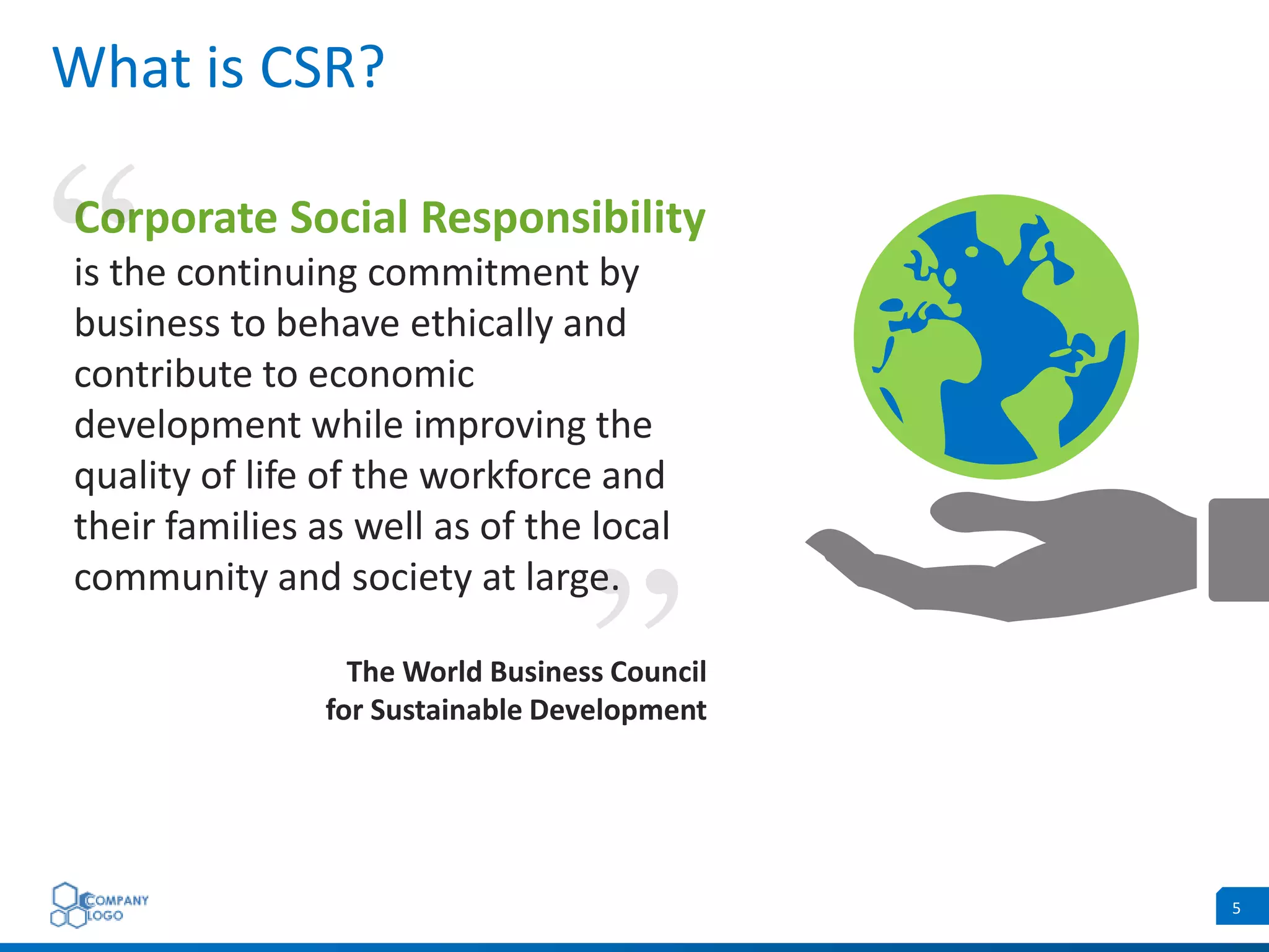 Corporate Social Responsibility CSR PowerPoint Templates | PPSX