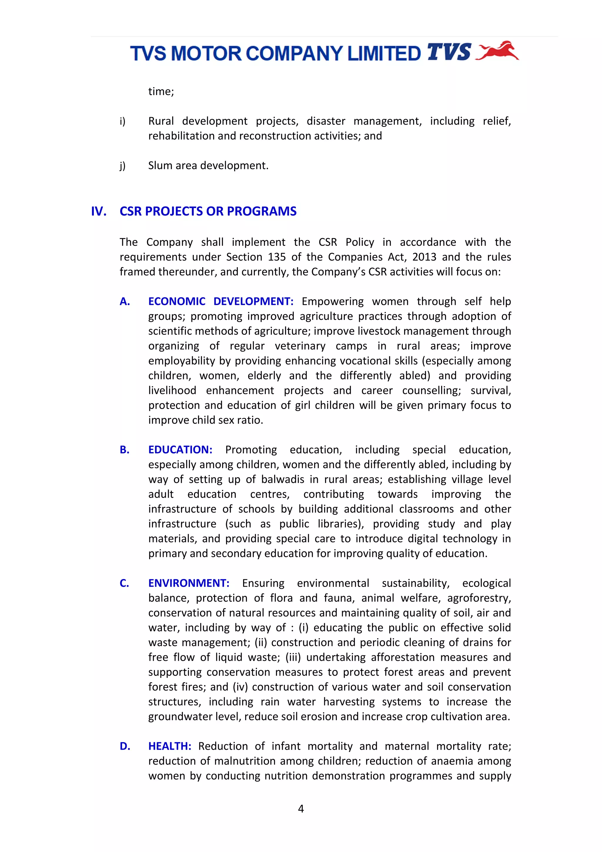 Corporate social-responsibility-policy-apr2020 (1) | PDF