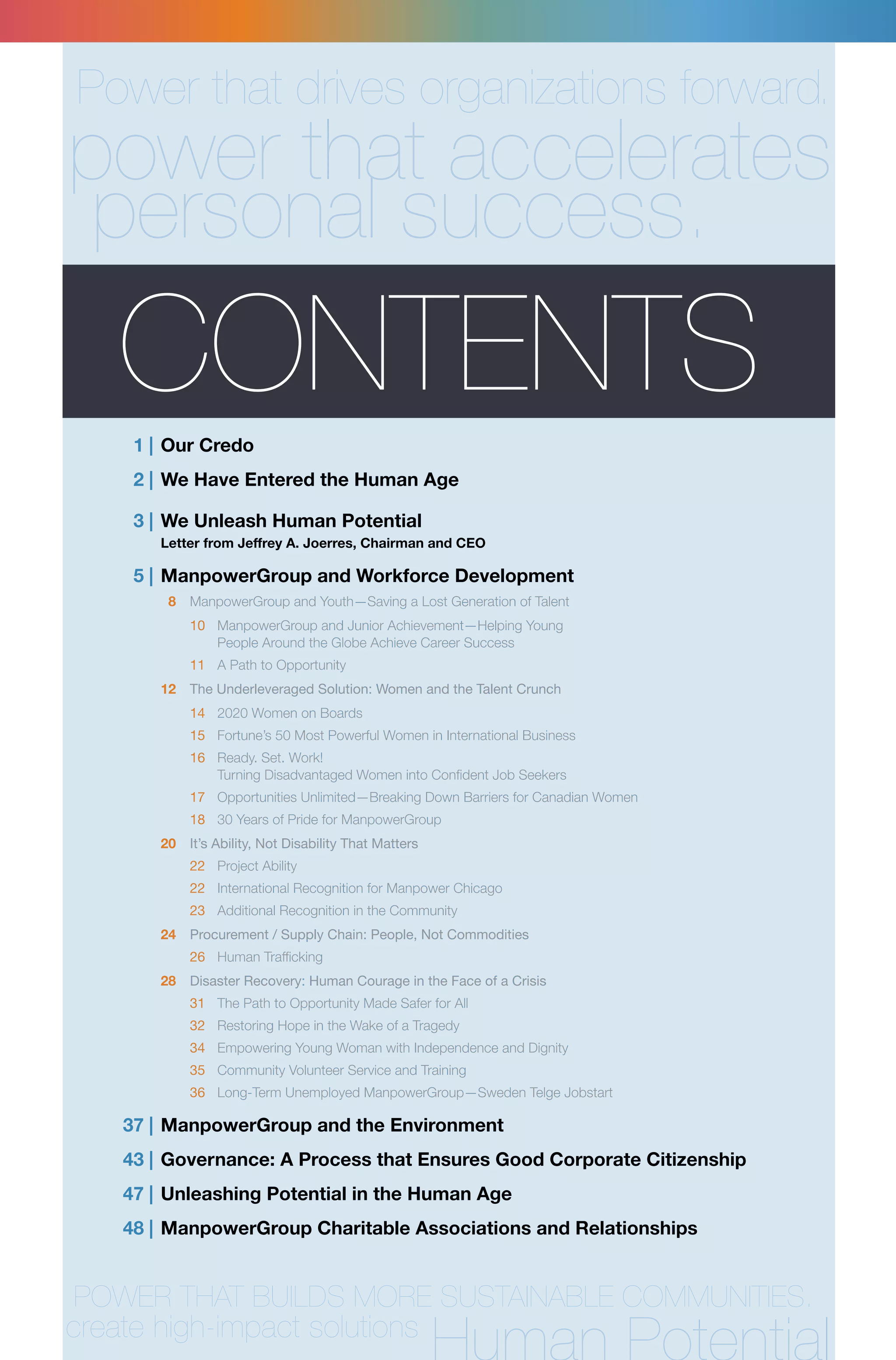 Corporate social responsibility of Manpower Group | PDF