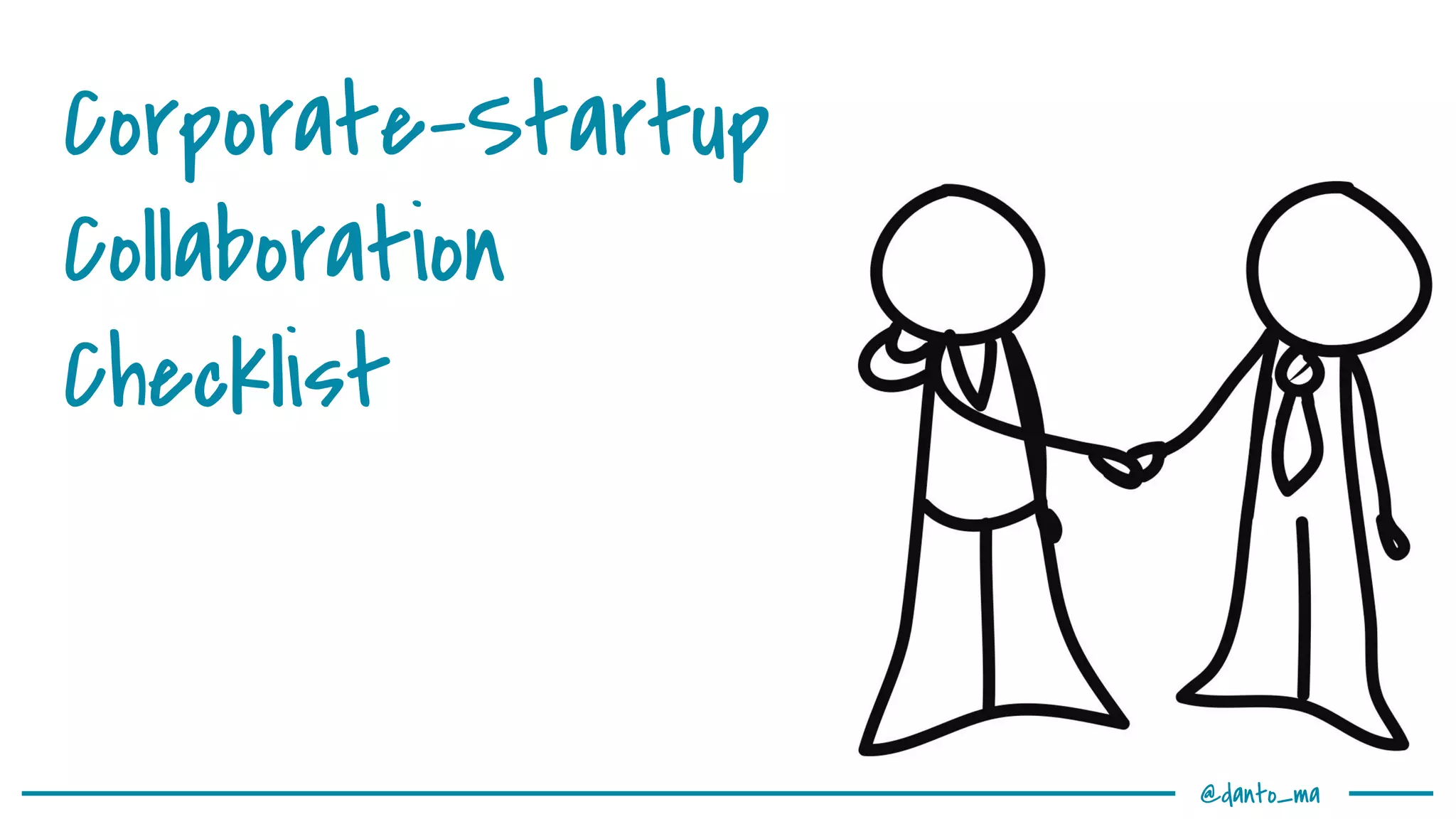 Corporate startup collaboration checklist | PPT