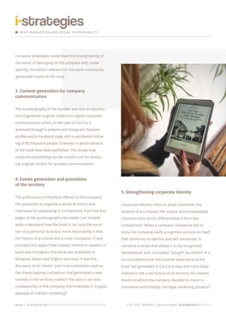 The 5 levels of impact of a corporate (life) story: the Ciù Ciù case ...