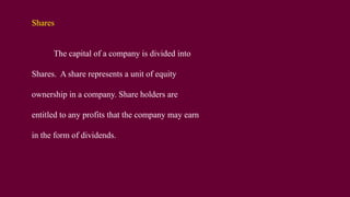 Corporate Accounting , meaning of shares | PPTX