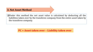 Amalgamation, absorption and purchase consideration | PPTX