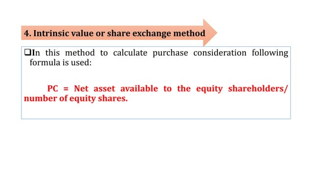Amalgamation, absorption and purchase consideration | PPTX | Mergers and Acquisitions | Business ...