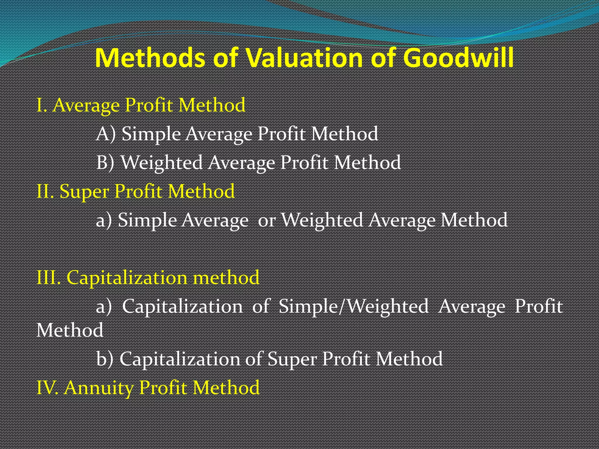 Corporate Accounting - Valuation of Goodwill.pptx