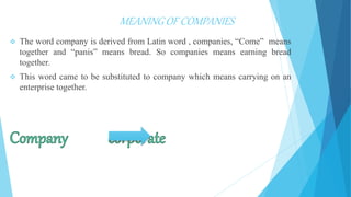 Corporate Accounting Introduction | PPTX