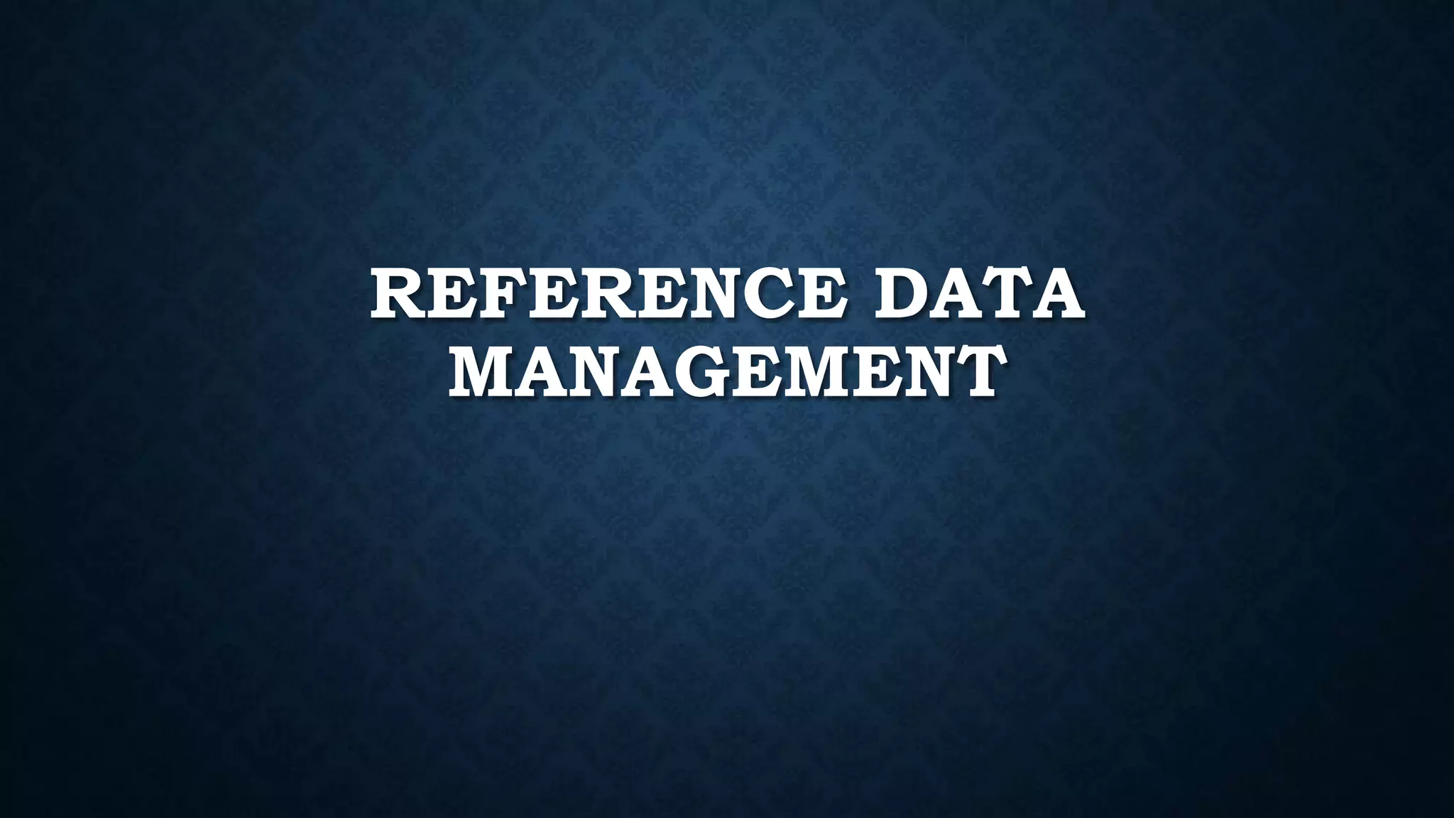 Corporate action and Reference Data Management Intro | PPTX