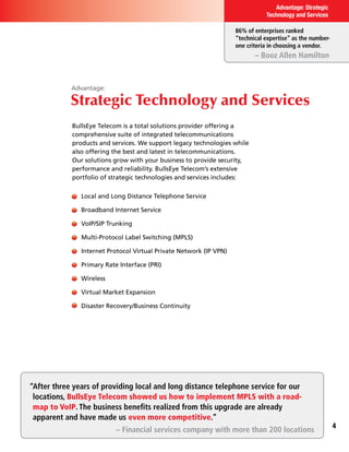 Corporate Advantage Brochure | PDF | Phone Services | Home Utilities