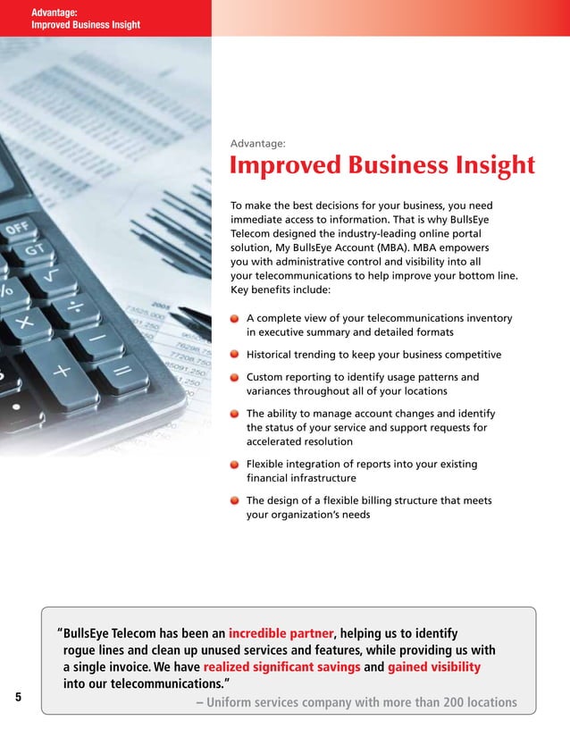 Corporate Advantage Brochure | PDF | Phone Services | Home Utilities