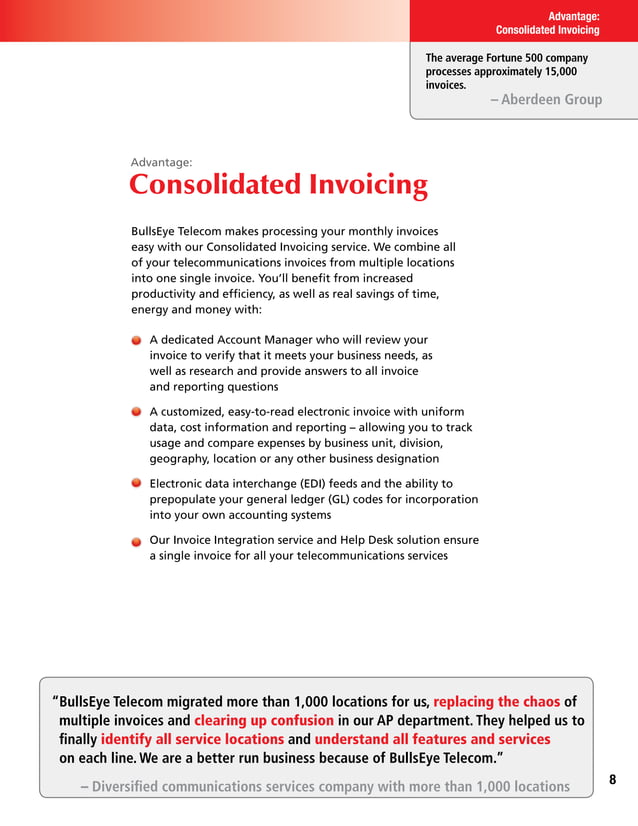 Corporate Advantage Brochure | PDF | Phone Services | Home Utilities