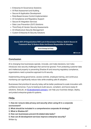 Corporate AI Security Best Practices for Protecting Sensitive Business ...