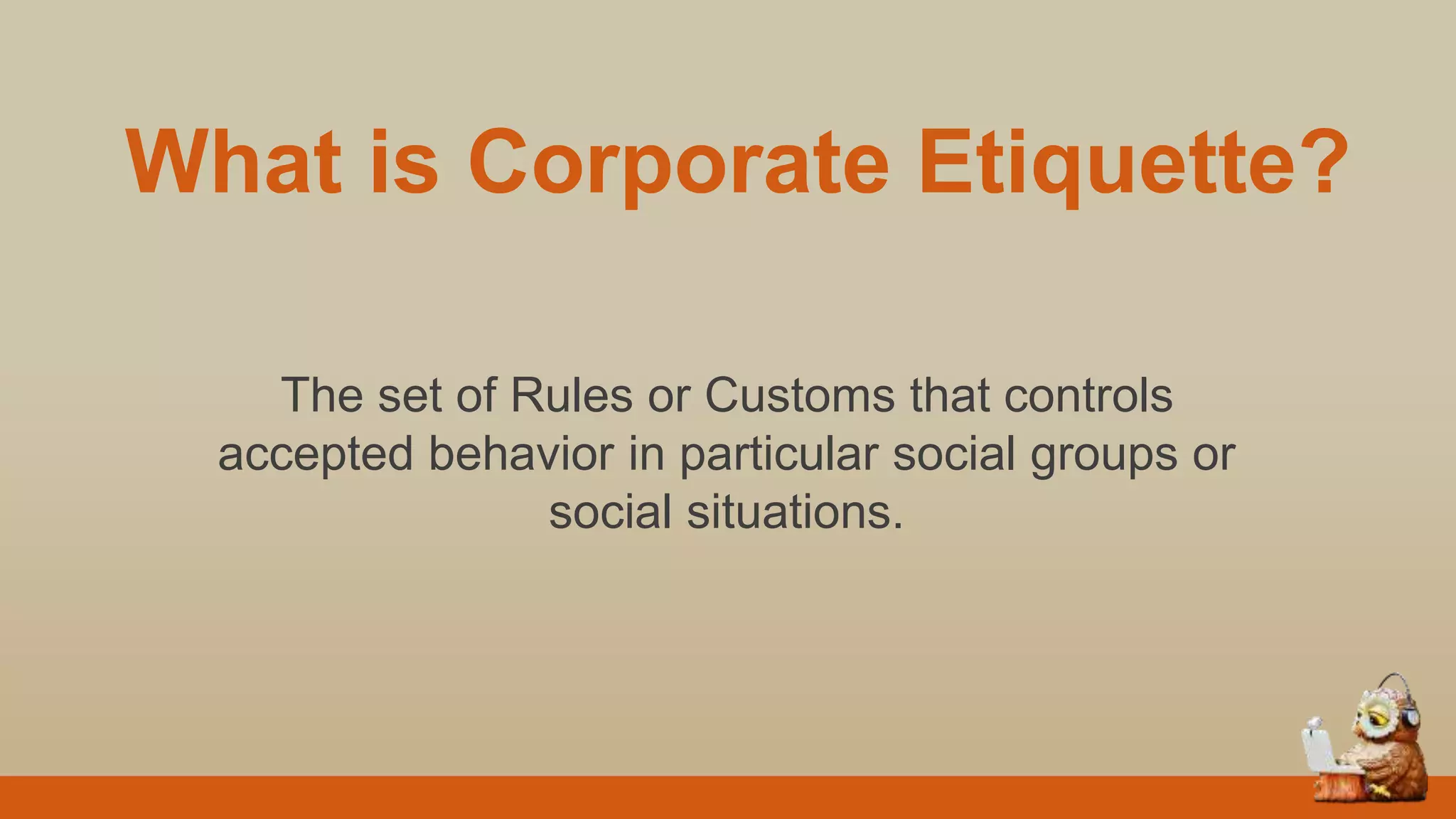 Corporate behavior | PPTX