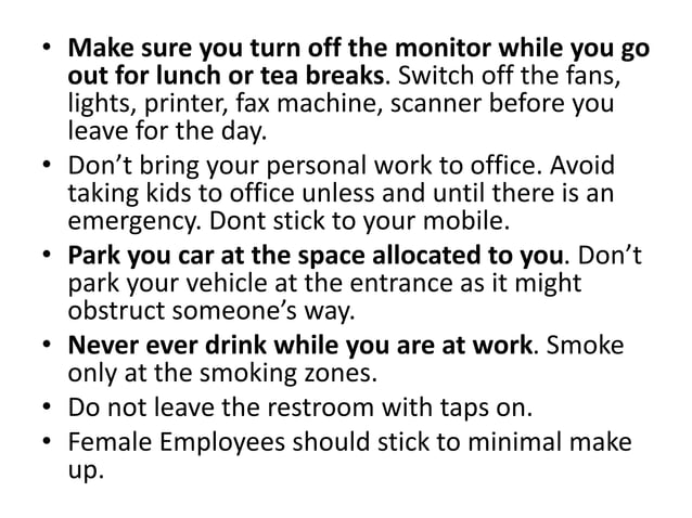 Corporate behaviour and etiquette | PPTX