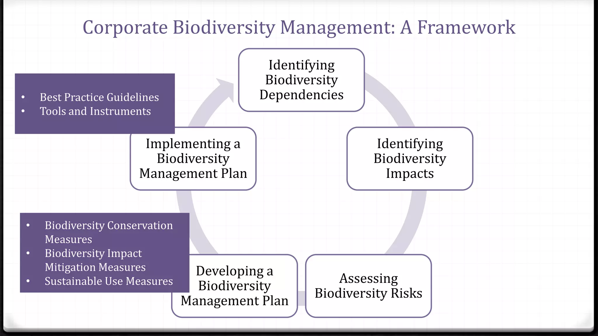Corporate Biodiversity Management: A Framework | PPTX
