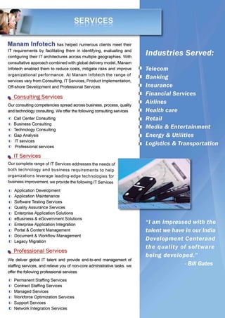 Manam Infotech | PDF