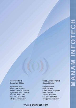 Manam Infotech | PDF