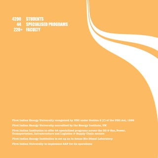 UPES - Corporate Brochure | PDF