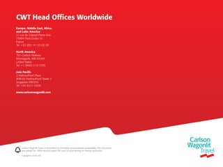 Carlson Wagonlit Travel | PDF | Business Travel | Travel Type