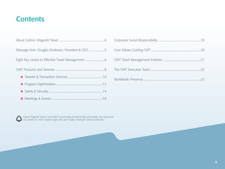 Carlson Wagonlit Travel | PDF | Business Travel | Travel Type