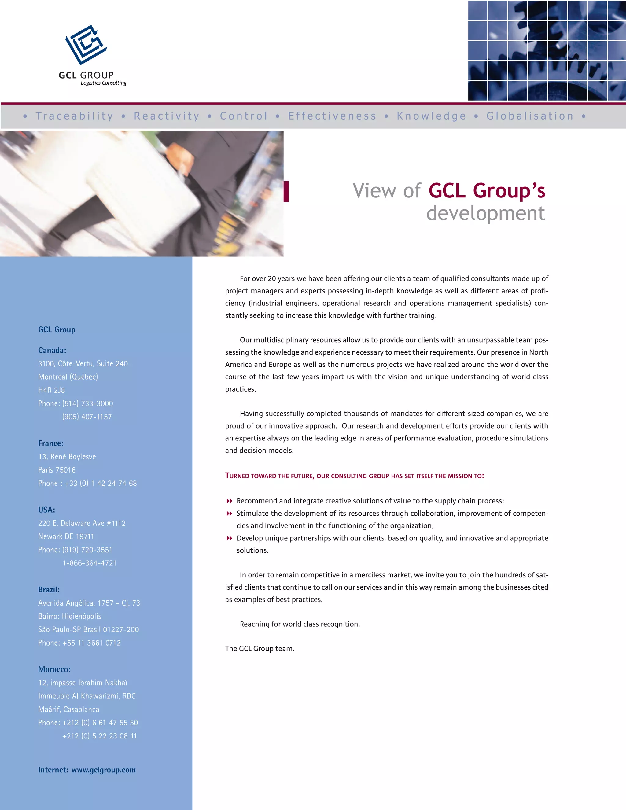 Corporate Brochure Gcl Group | PDF