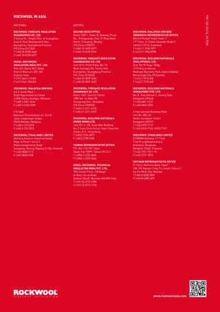 ROCKWOOL Asia - Leading Stone Wool Provider | PDF | Commodities | Economy