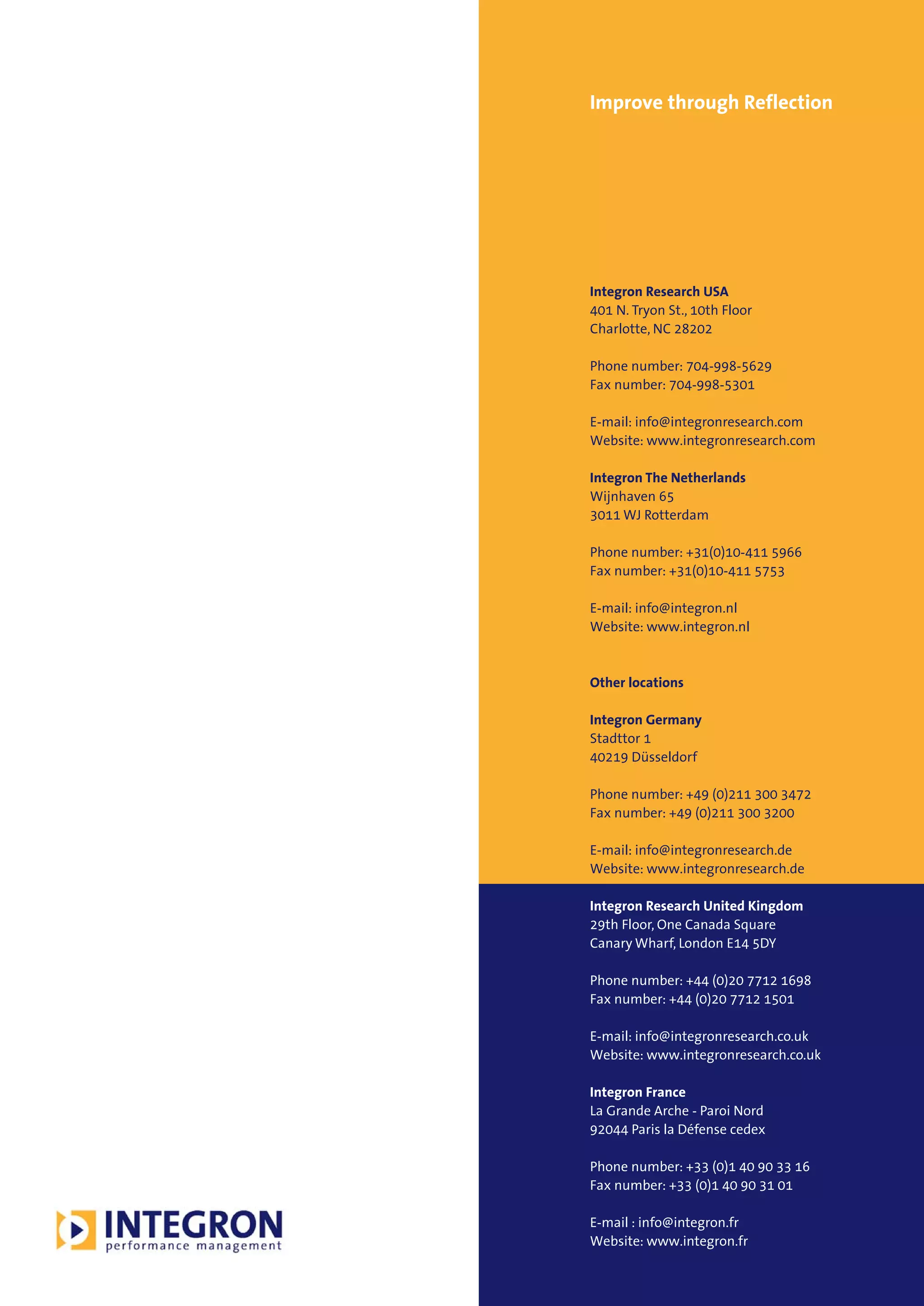 Integron Research Customer Satisfaction | PDF