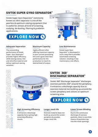 Galaxy Sivtek Sieving and filtration | PDF