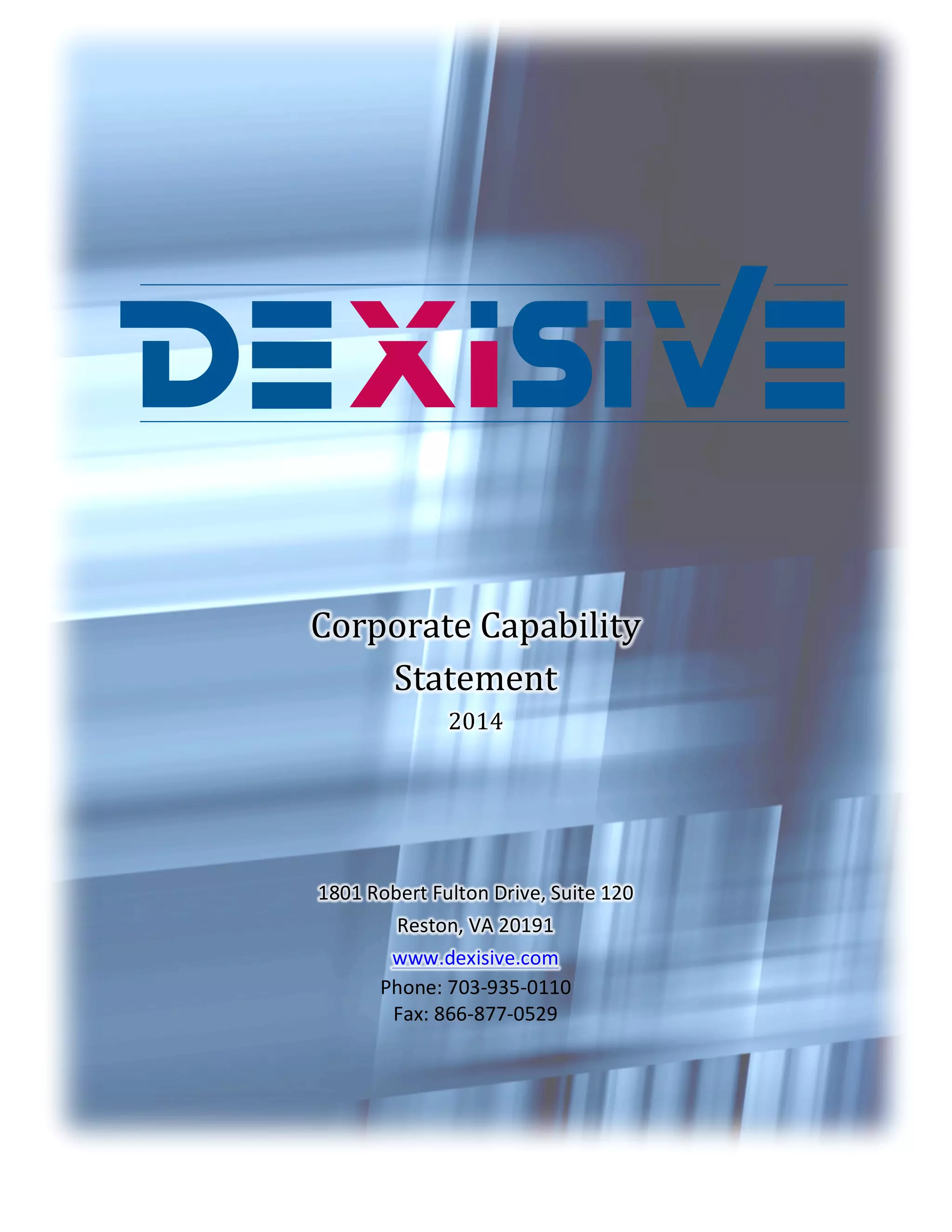 Corporate capability statement 2014 | PDF