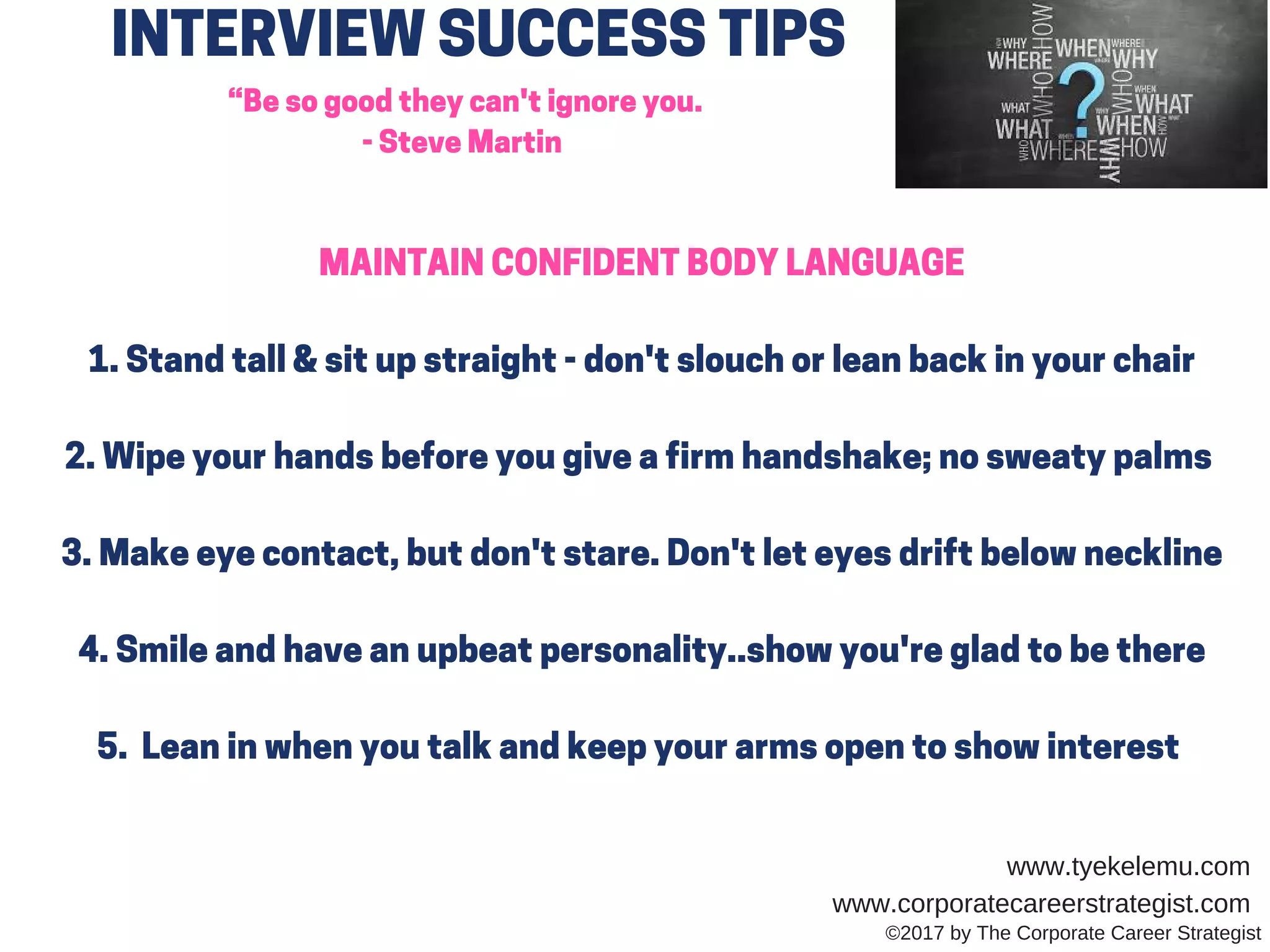 Corporate Career Strategist - 15 Top Interview Success Tips | PDF