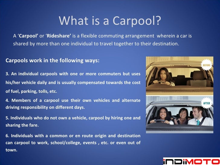 Indimoto.com's Corporate Carpool Programme