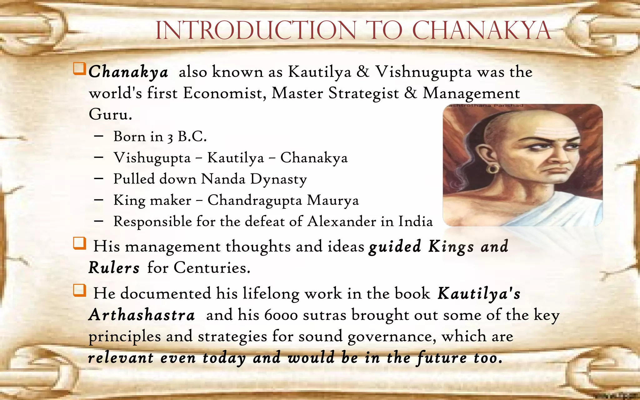 Leadership & Management the chanakya way | PPT