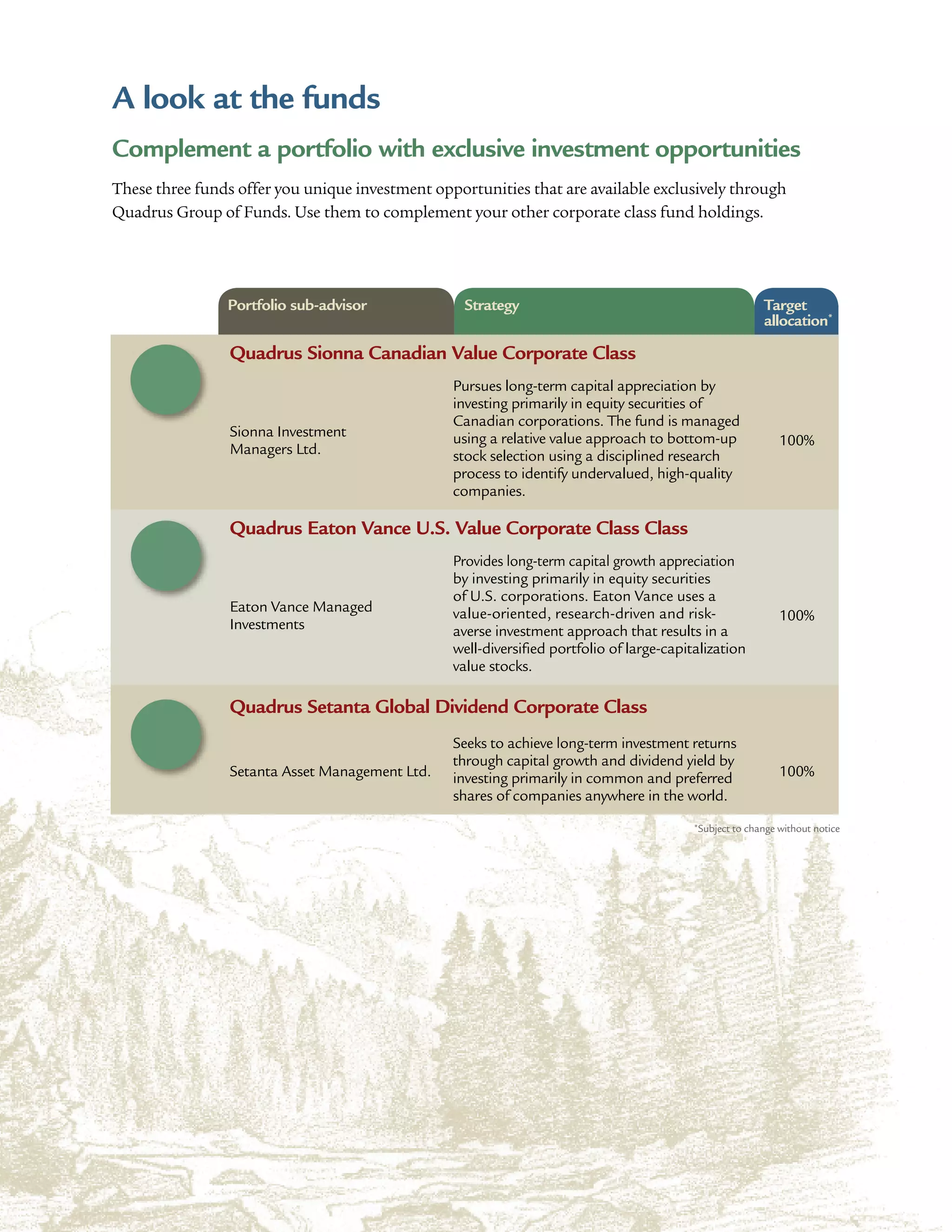 Corporate Class Funds | PDF