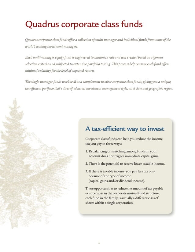 Corporate Class Funds | PDF