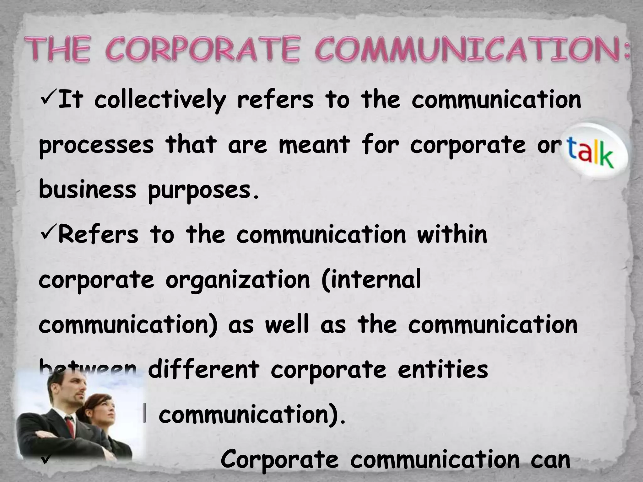 Corporate communication | PPTX