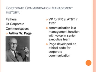 Corporate communication management | PPTX