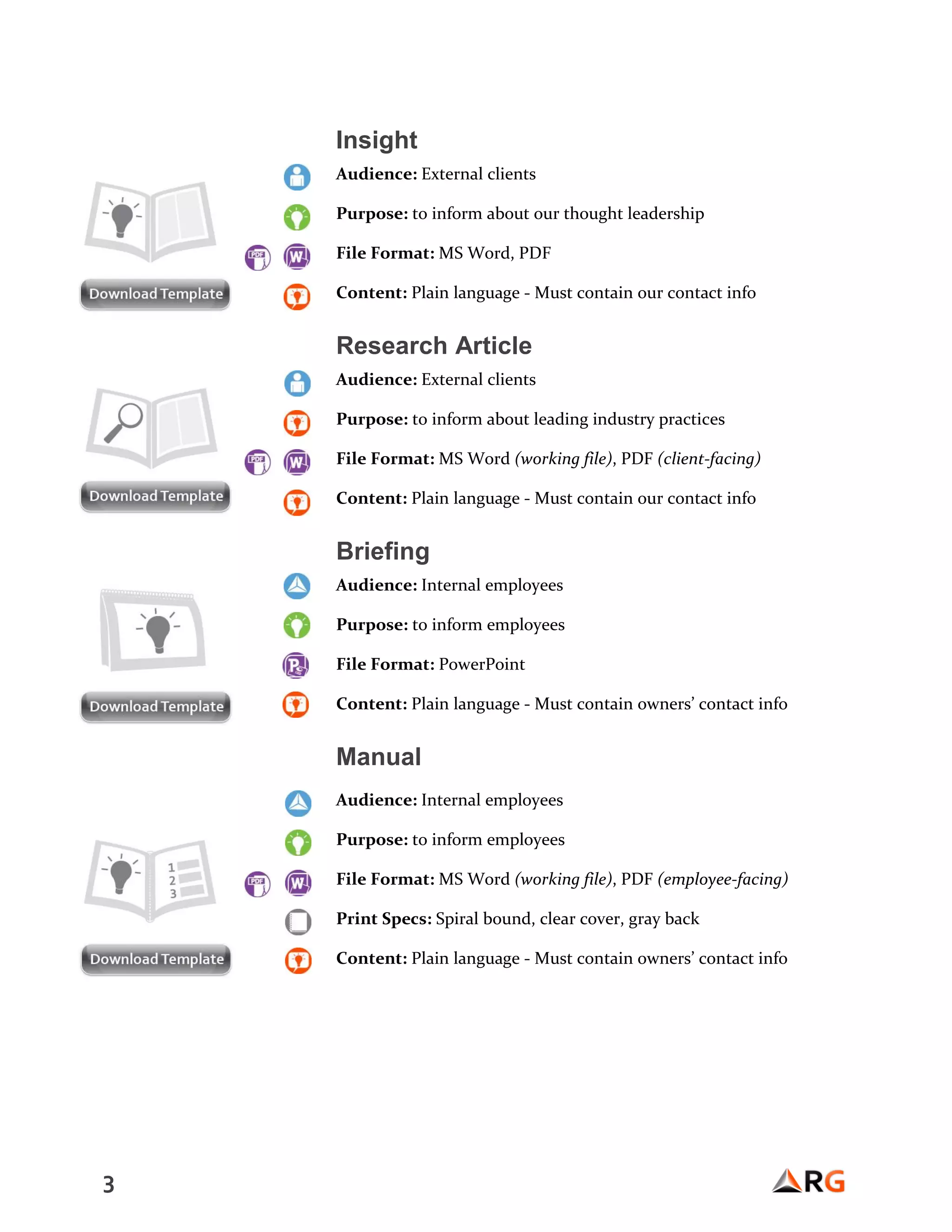 Corporate communication materials guide | PDF