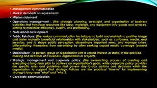 Strategic Corporate Communication: Building Reputation and Stakeholder ...