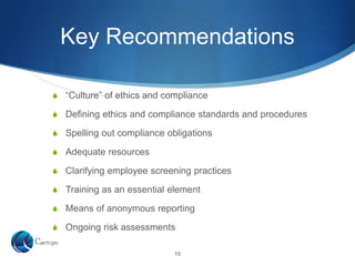 Corporate Compliance Overview | PPTX
